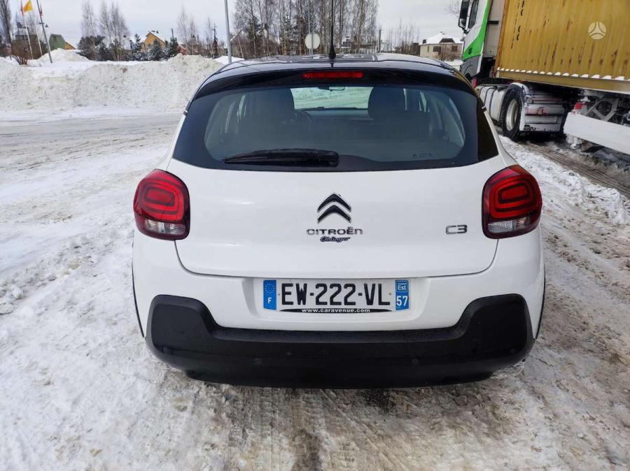 White Citroen C3 2018 in Taurage, with an engine capacity of 1.20 L and mileage of 113 thousand km for 4600 €, photo 4 on AUTOMOTO.COM.LV