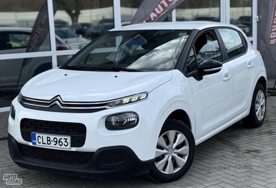 Balts Citroen C3 2018 Radviliškis, ar dzinēja tilpumu 1.20 L un nobraukumu 87 tūkst. km par 5695 €, foto 1 vietnē AUTOMOTO.COM.LV