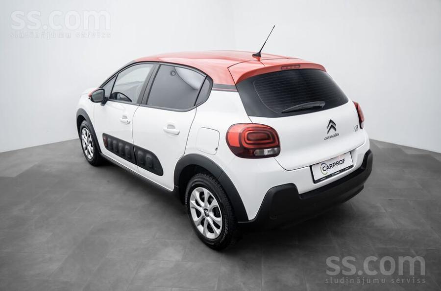 White Citroen C3 2018 in Tallinn, with an engine capacity of 1.20 L and mileage of 110 thousand km for 9998 €, photo 9 on AUTOMOTO.COM.LV