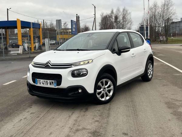 White Citroen C3 2019 in Panevezys, with an engine capacity of 1.50 L and mileage of 187 thousand km for 5990 €, photo 1 on AUTOMOTO.COM.LV