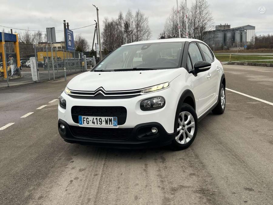 White Citroen C3 2019 in Panevezys, with an engine capacity of 1.50 L and mileage of 187 thousand km for 5990 €, photo 4 on AUTOMOTO.COM.LV
