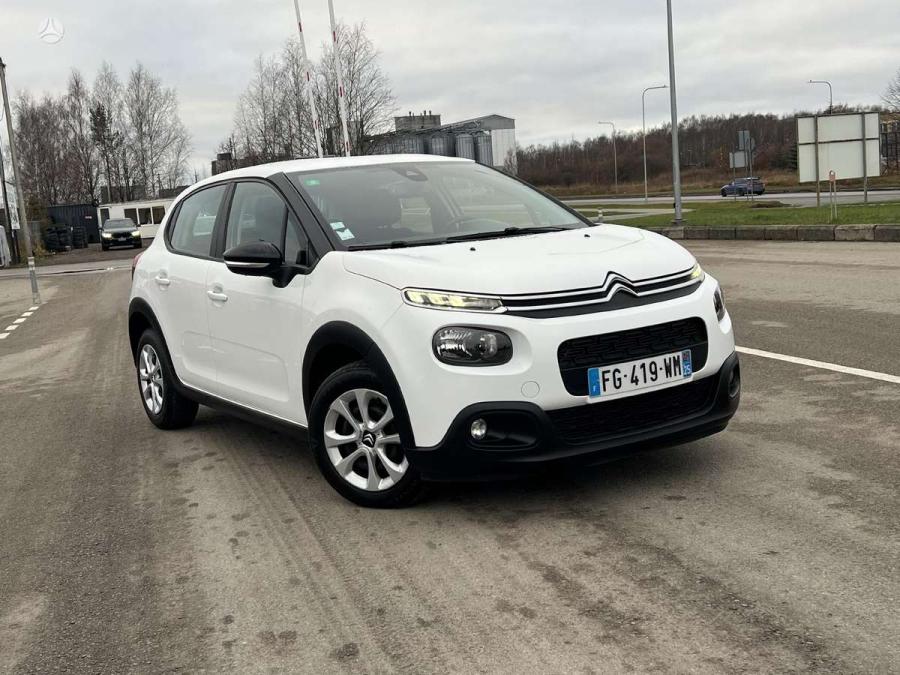 White Citroen C3 2019 in Panevezys, with an engine capacity of 1.50 L and mileage of 187 thousand km for 5990 €, photo 5 on AUTOMOTO.COM.LV