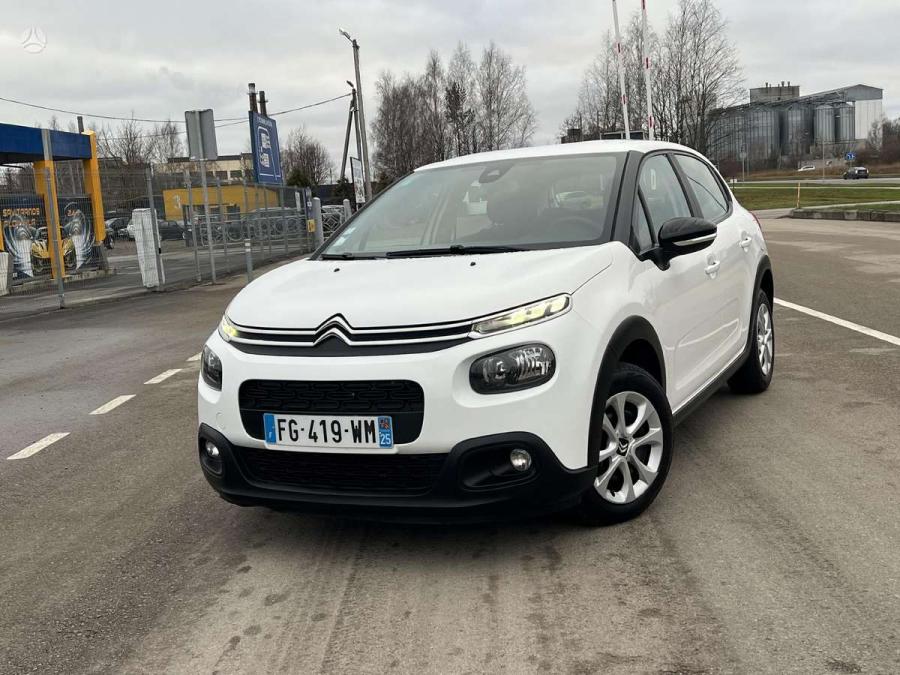 White Citroen C3 2019 in Panevezys, with an engine capacity of 1.50 L and mileage of 187 thousand km for 5990 €, photo 6 on AUTOMOTO.COM.LV