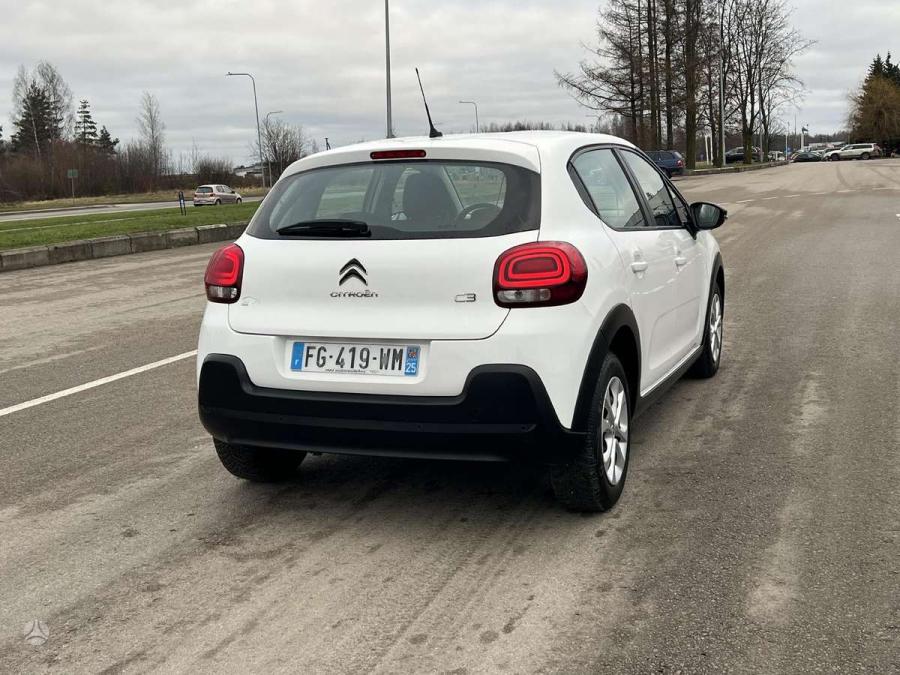 White Citroen C3 2019 in Panevezys, with an engine capacity of 1.50 L and mileage of 187 thousand km for 5990 €, photo 8 on AUTOMOTO.COM.LV