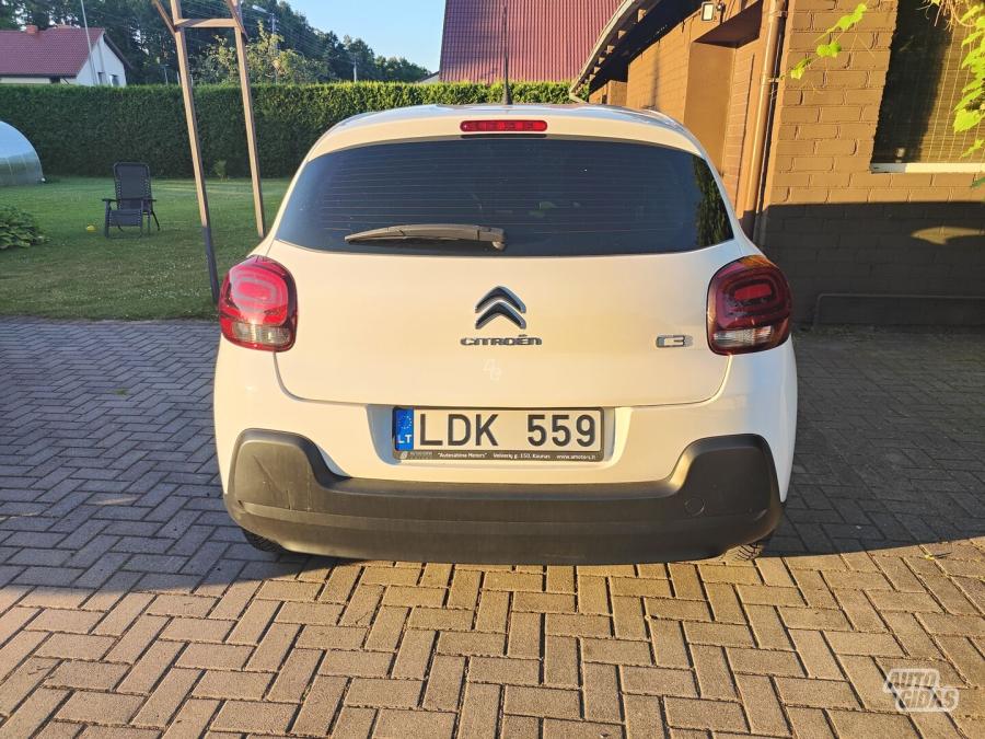 White Citroen C3 2019 in Jonava, with an engine capacity of 1.20 L and mileage of 41 thousand km for 5900 €, photo 8 on AUTOMOTO.COM.LV