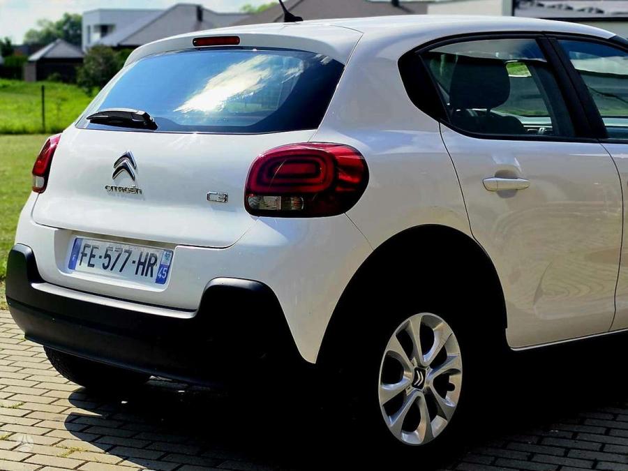 White Citroen C3 2019 in Taurage, with an engine capacity of 1.20 L and mileage of 74 thousand km for 5700 €, photo 13 on AUTOMOTO.COM.LV