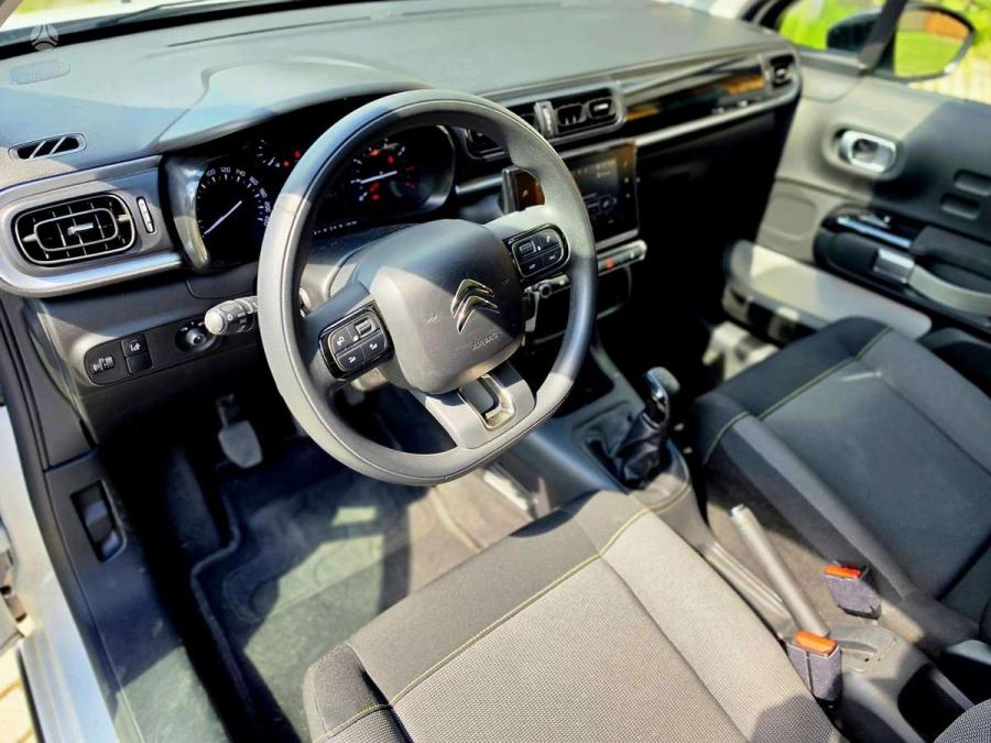 White Citroen C3 2019 in Taurage, with an engine capacity of 1.20 L and mileage of 74 thousand km for 5700 €, photo 18 on AUTOMOTO.COM.LV