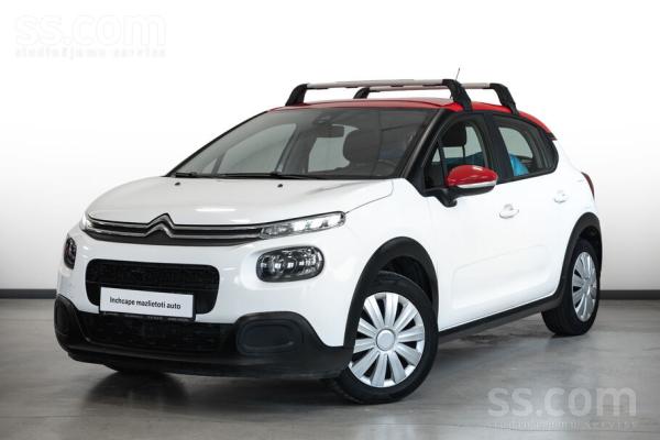 White Citroen C3 2019 in Riga, with an engine capacity of 1.20 L and mileage of 79 thousand km for 6990 €, photo 1 on AUTOMOTO.COM.LV