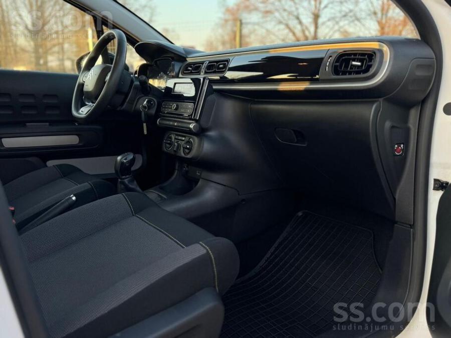Balts Citroen C3 2020 Jelgava, ar dzinēja tilpumu 1.20 L un nobraukumu 85 tūkst. km par 6999 €, foto 9 vietnē AUTOMOTO.COM.LV