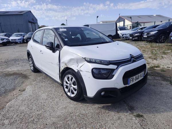 White Citroen C3 2020 in Taurage, with an engine capacity of 1.50 L and mileage of 130 thousand km for 4700 €, photo 1 on AUTOMOTO.COM.LV
