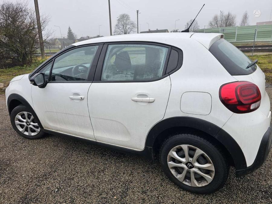White Citroen C3 2022 in Taurage, with an engine capacity of 1.50 L and mileage of 95 thousand km for 6900 €, photo 4 on AUTOMOTO.COM.LV