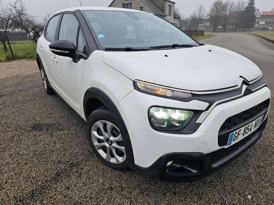 White Citroen C3 2022 in Taurage, with an engine capacity of 1.50 L and mileage of 95 thousand km for 6900 €, photo 7 on AUTOMOTO.COM.LV