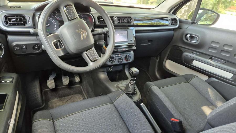 White Citroen C3 2022 in Taurage, with an engine capacity of 1.50 L and mileage of 221 thousand km for 5850 €, photo 23 on AUTOMOTO.COM.LV