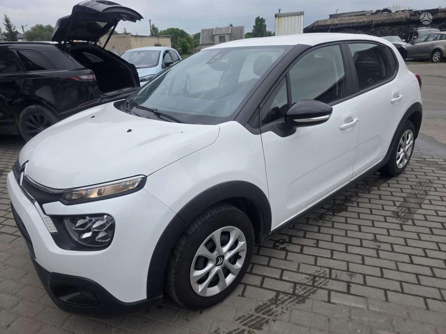 Balts Citroen C3 2022 Tauragė, ar dzinēja tilpumu 1.50 L un nobraukumu 95 tūkst. km par 7300 €, foto 1 vietnē AUTOMOTO.COM.LV