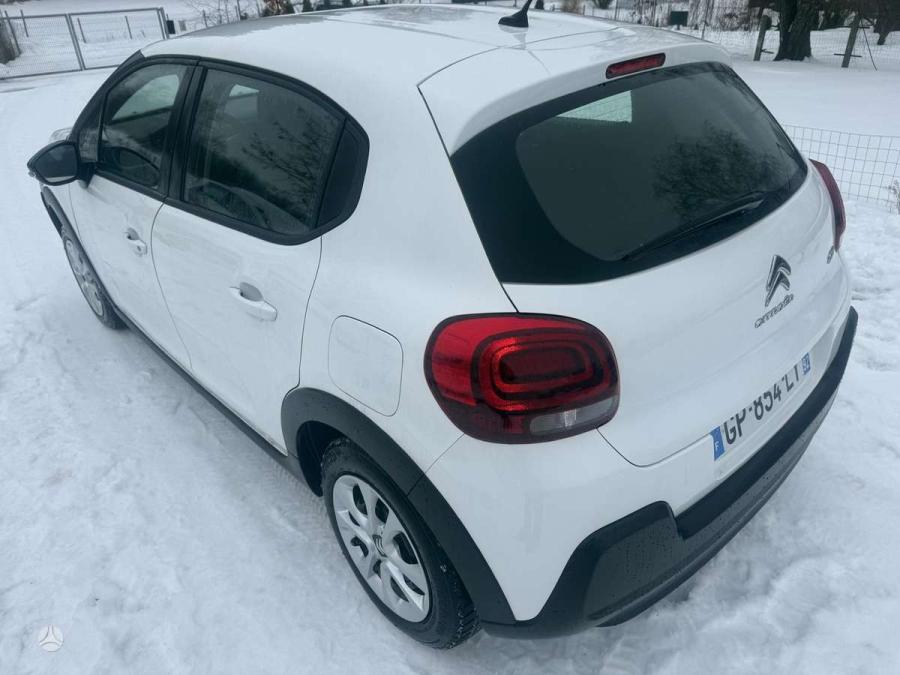 White Citroen C3 2023 in Kaunas, with an engine capacity of 1.50 L and mileage of 20 thousand km for 6200 €, photo 3 on AUTOMOTO.COM.LV