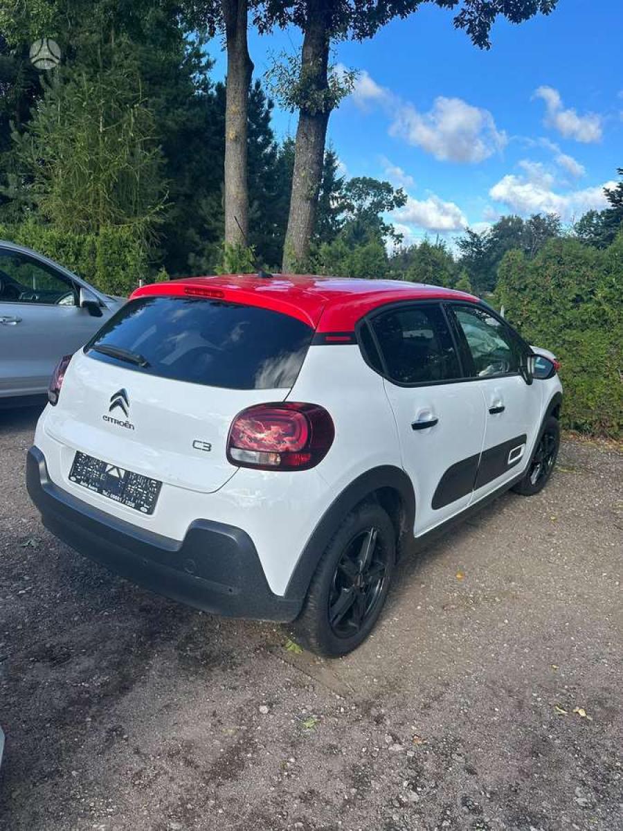 White Citroen C3 2023 in Kaunas, with an engine capacity of 1.20 L and mileage of 13 thousand km for 4200 €, photo 5 on AUTOMOTO.COM.LV