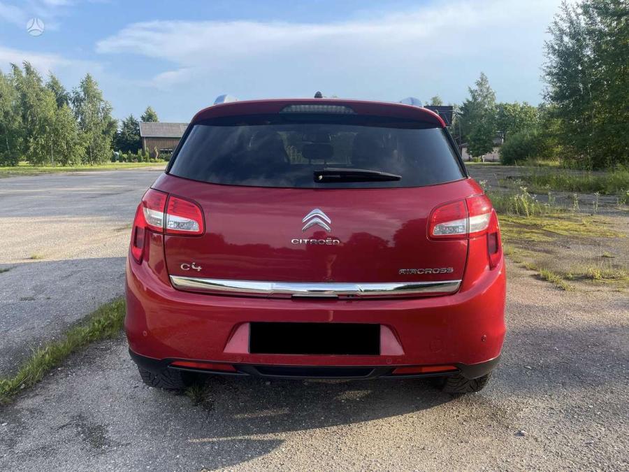 Sarkans Citroen c4-aircross 2012 Ukmergė, ar dzinēja tilpumu 1.56 L un nobraukumu 198 tūkst. km par 4100 €, foto 7 vietnē AUTOMOTO.COM.LV