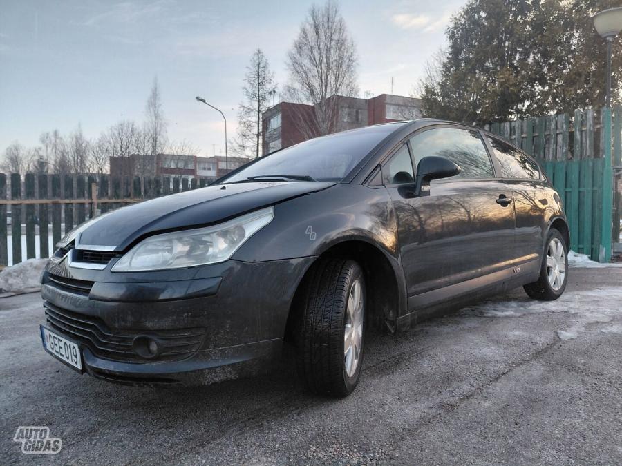 Black Citroen C4 2005 in Vilkaviskis, with an engine capacity of 1.60 L and mileage of 266 thousand km for 555 €, photo 2 on AUTOMOTO.COM.LV