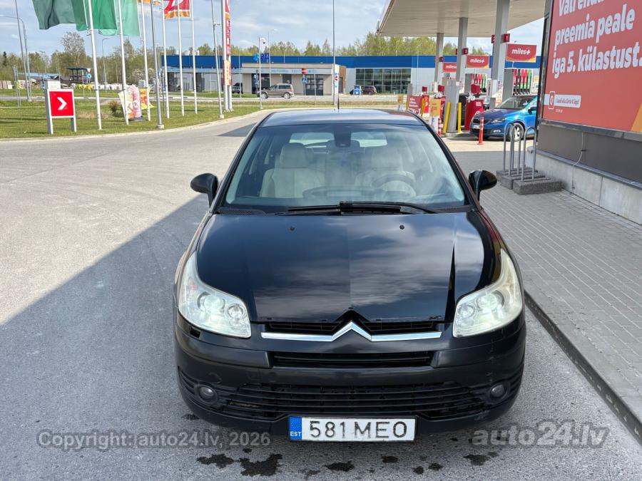 Black Citroen C4 2005 in Rapla, with an engine capacity of 2.00 L and mileage of 264 thousand km for 1200 €, photo 8 on AUTOMOTO.COM.LV