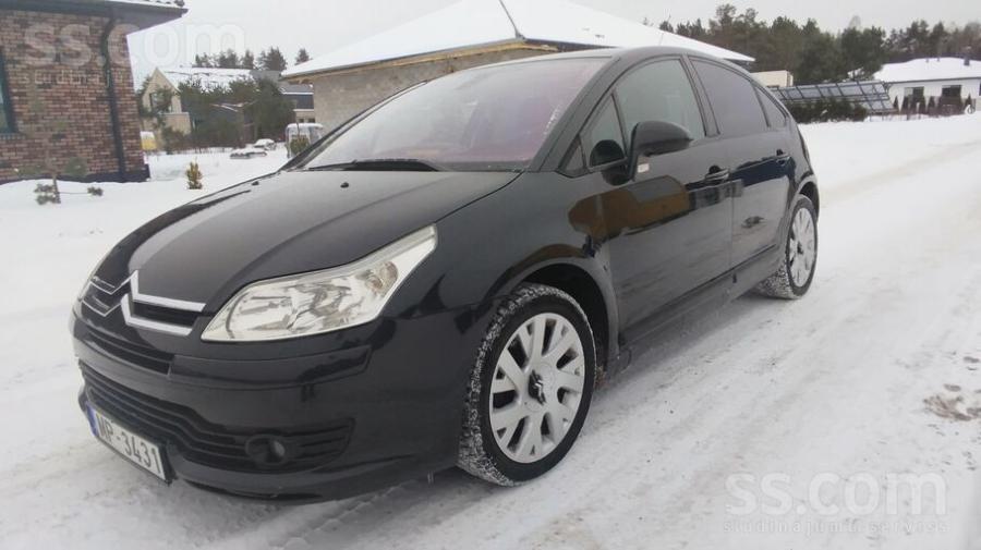 Black Citroen C4 2007 in Riga, with an engine capacity of 2.00 L and mileage of 289 thousand km for 1877 €, photo 3 on AUTOMOTO.COM.LV