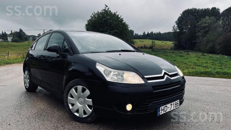 Black Citroen C4 2008 in Cesis, with an engine capacity of 1.60 L and mileage of 270 thousand km for 740 €, photo 1 on AUTOMOTO.COM.LV