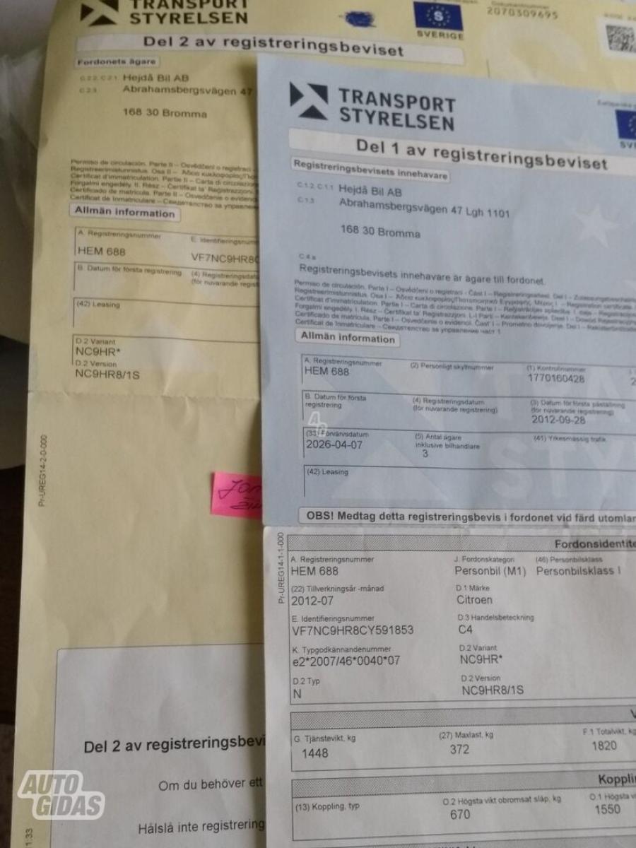 Melns Citroen C4 2012 Vilkaviškis, ar dzinēja tilpumu 1.60 L un nobraukumu 240 tūkst. km par 2850 €, foto 26 vietnē AUTOMOTO.COM.LV