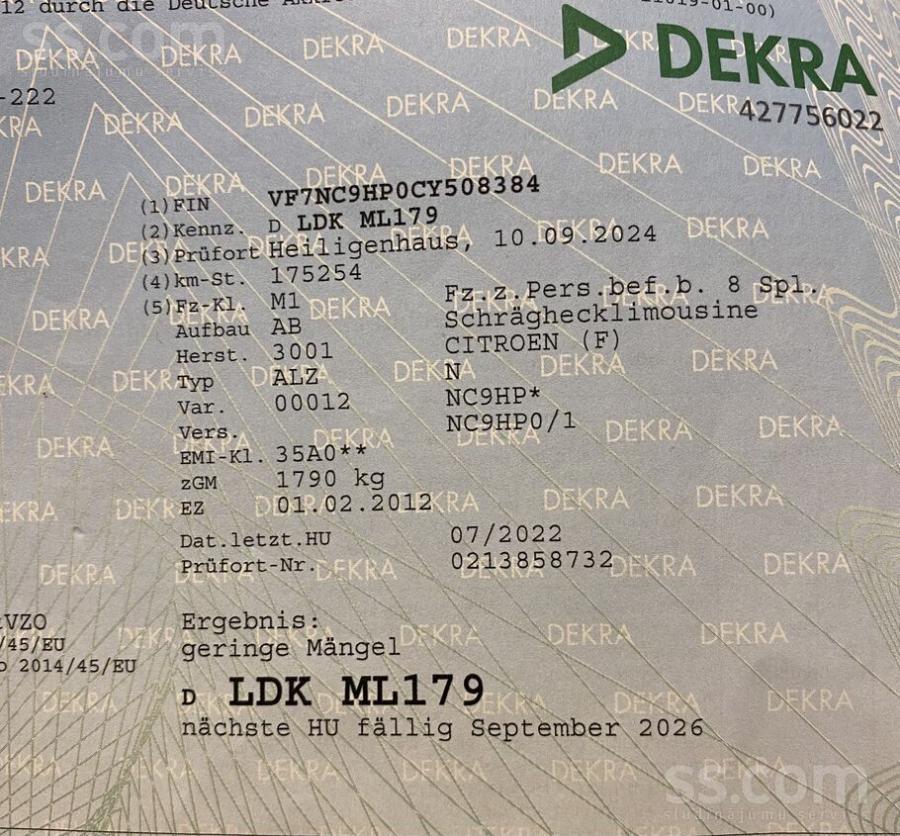 Melns Citroen C4 2012 Ogre, ar dzinēja tilpumu 1.60 L un nobraukumu 205 tūkst. km par 3600 €, foto 10 vietnē AUTOMOTO.COM.LV