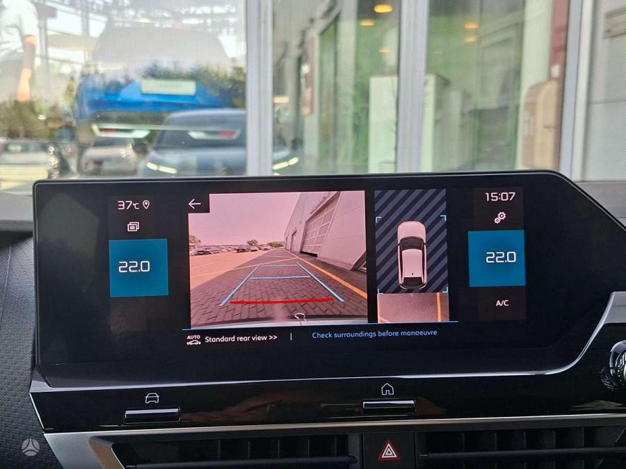 Blue Citroen C4 2023 in Vilnius, with an engine capacity of 1.20 L and mileage of 56 thousand km for 16500 €, photo 12 on AUTOMOTO.COM.LV