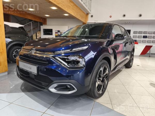Blue Citroen C4 2024 in Riga, with an engine capacity of 1.20 L and mileage of 5 thousand km for 25995 €, photo 1 on AUTOMOTO.COM.LV