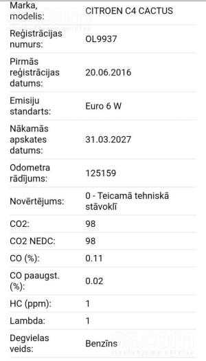 Citroen C4 Cactus 2016 Rīga, ar dzinēja tilpumu 1.20 L un nobraukumu 0 tūkst. km par 6950 €, foto 13 vietnē AUTOMOTO.COM.LV