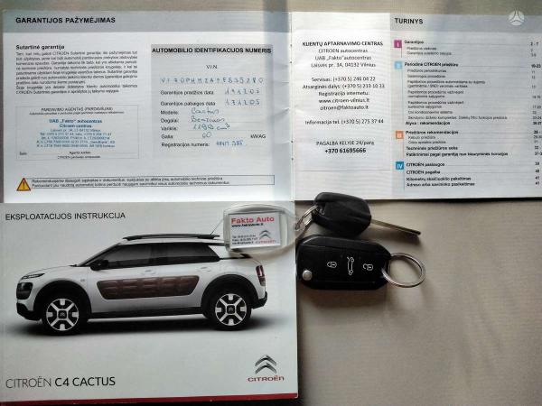 Dzeltens Citroen C4 Cactus 2014 Viļņa, ar dzinēja tilpumu 1.20 L un nobraukumu 109 tūkst. km par 3500 €, foto 6 vietnē AUTOMOTO.COM.LV