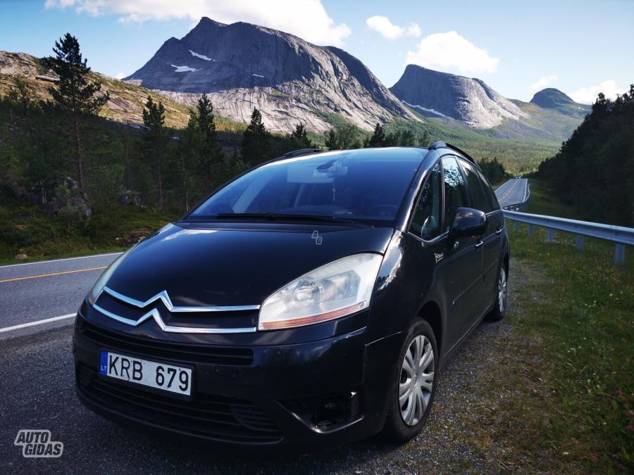 Черный Ситроен C4 Grand Picasso 2007 в Ионава, объемом двигателя 1.60 л и пробегом 333 тыс. км за 2000 €, фото 1 на AUTOMOTO.COM.LV