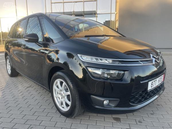 Melns Citroen C4 Grand Picasso 2014 Kauņa, ar dzinēja tilpumu 1.60 L un nobraukumu 201 tūkst. km par 5990 €, foto 7 vietnē AUTOMOTO.COM.LV