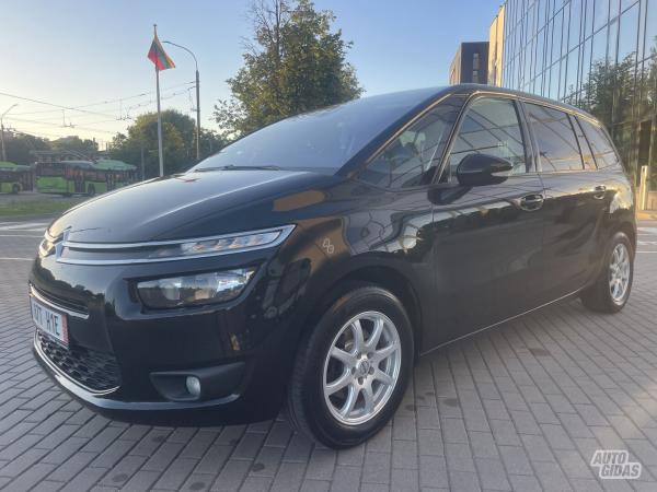 Black Citroen C4 Grand Picasso 2014 in Kaunas, with an engine capacity of 1.60 L and mileage of 201 thousand km for 5990 €, photo 1 on AUTOMOTO.COM.LV
