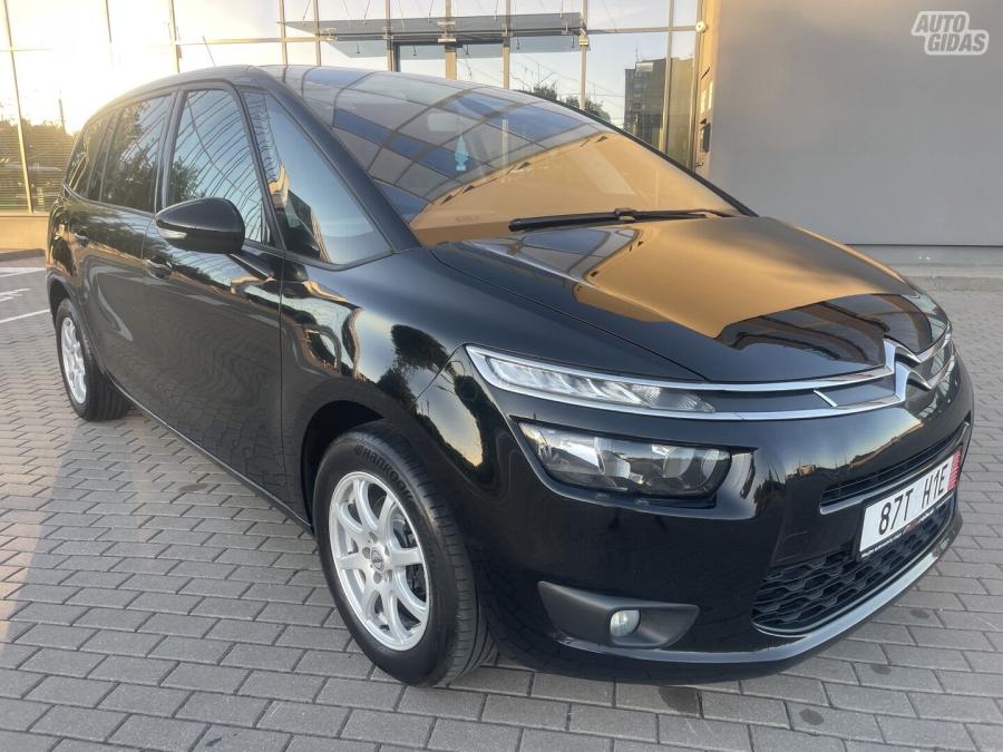 Black Citroen C4 Grand Picasso 2014 in Kaunas, with an engine capacity of 1.60 L and mileage of 201 thousand km for 5990 €, photo 6 on AUTOMOTO.COM.LV