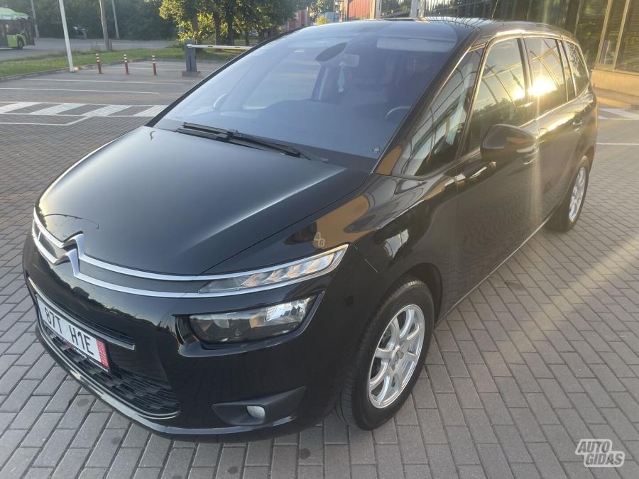 Black Citroen C4 Grand Picasso 2014 in Kaunas, with an engine capacity of 1.60 L and mileage of 201 thousand km for 5990 €, photo 7 on AUTOMOTO.COM.LV