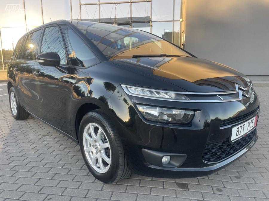 Black Citroen C4 Grand Picasso 2014 in Kaunas, with an engine capacity of 1.60 L and mileage of 201 thousand km for 5990 €, photo 8 on AUTOMOTO.COM.LV