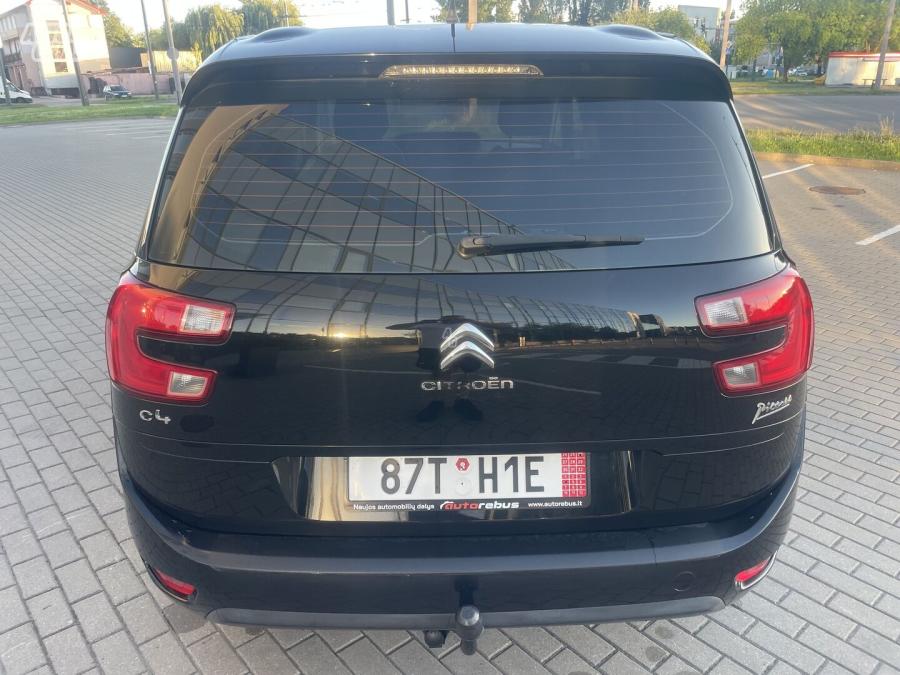 Black Citroen C4 Grand Picasso 2014 in Kaunas, with an engine capacity of 1.60 L and mileage of 201 thousand km for 5990 €, photo 10 on AUTOMOTO.COM.LV