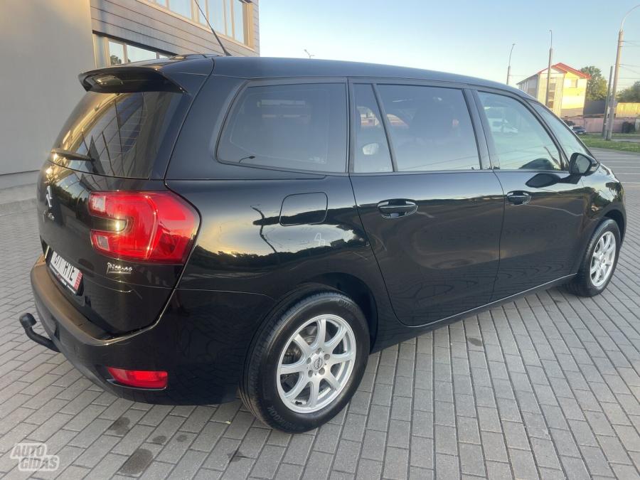 Black Citroen C4 Grand Picasso 2014 in Kaunas, with an engine capacity of 1.60 L and mileage of 201 thousand km for 5990 €, photo 14 on AUTOMOTO.COM.LV