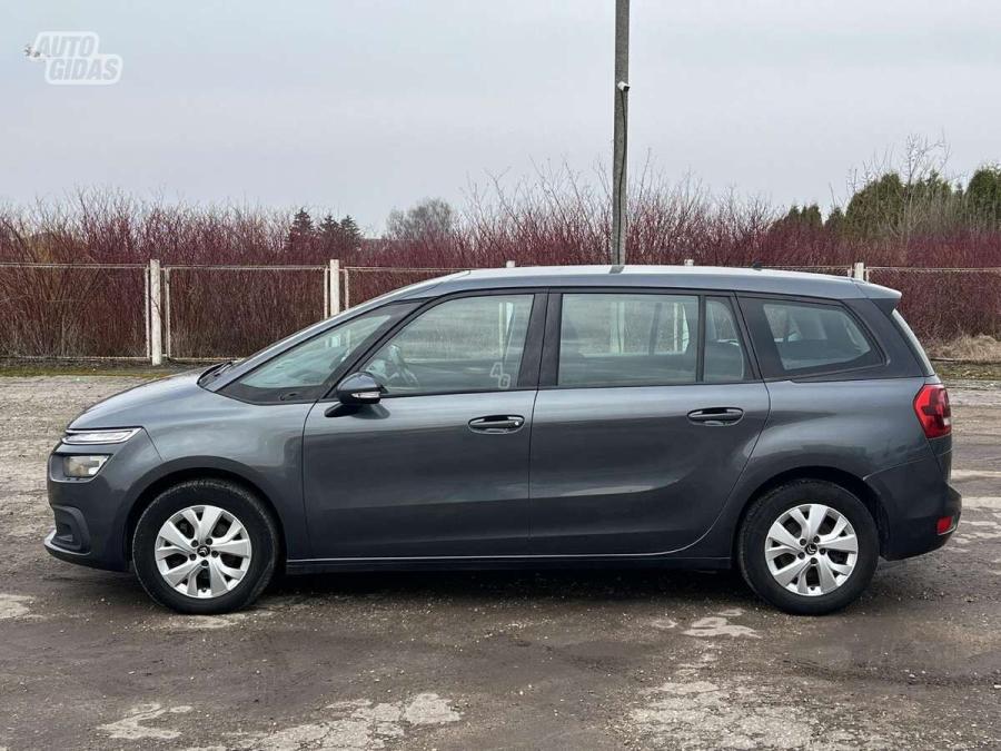 Grey Citroen C4 Grand Picasso 2017 in Kedainiai, with an engine capacity of 1.60 L and mileage of 238 thousand km for 5999 €, photo 7 on AUTOMOTO.COM.LV