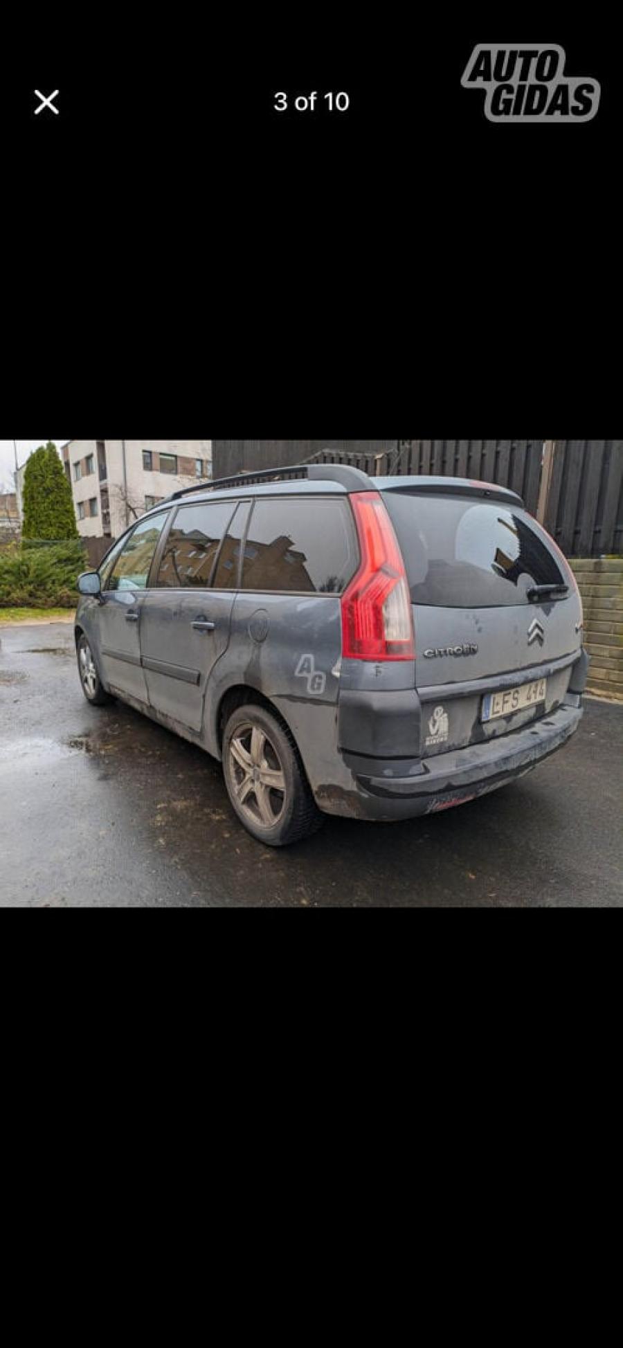 Ситроен C4 Grand Picasso 2008 в Вильнюс, объемом двигателя 1.60 л и пробегом 300 тыс. км за 649 €, фото 3 на AUTOMOTO.COM.LV
