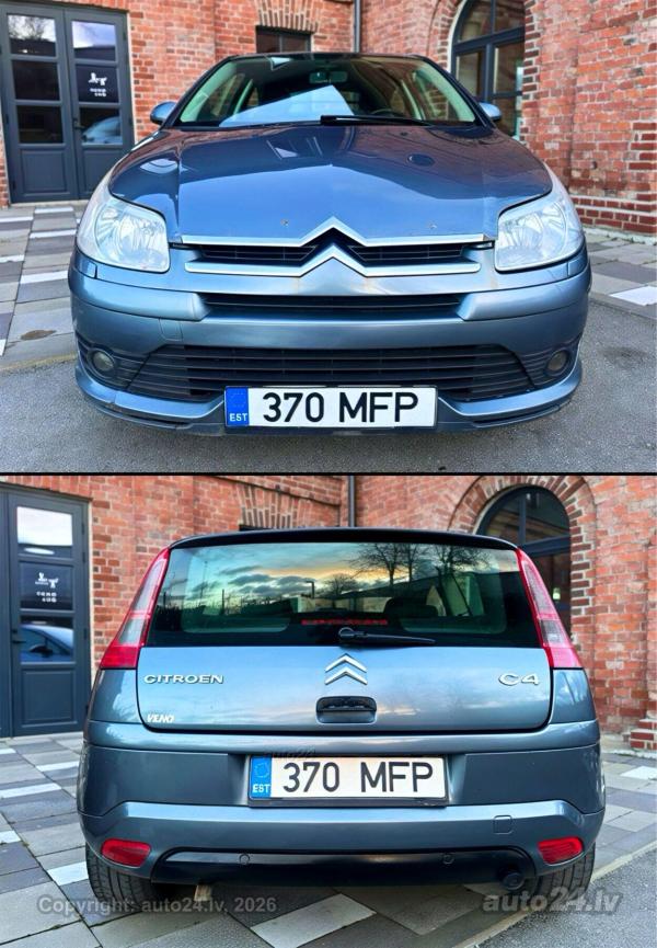Grey Citroen C4 2006 in Tallinn, with an engine capacity of 1.60 L and mileage of 228 thousand km for 1499 €, photo 6 on AUTOMOTO.COM.LV