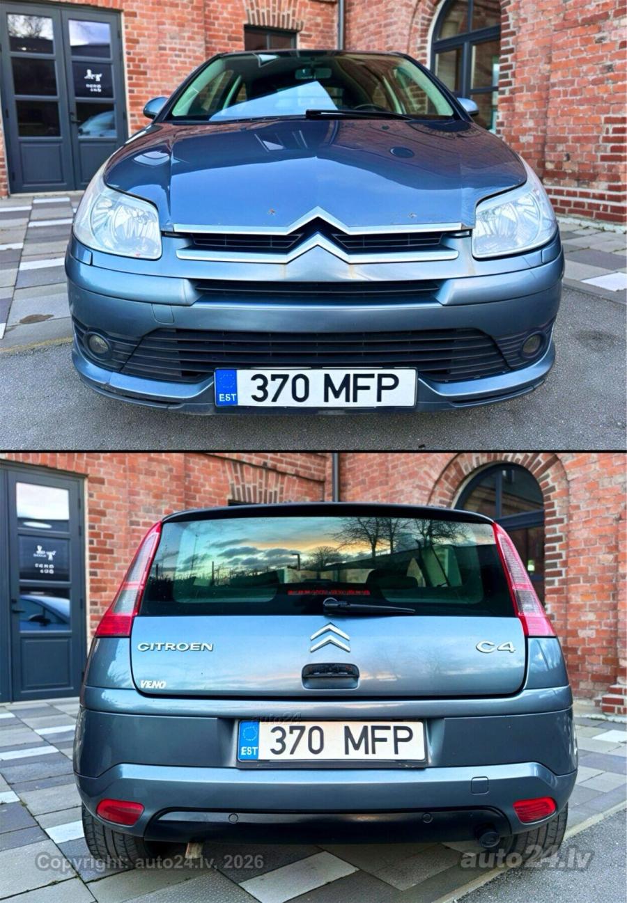 Grey Citroen C4 2006 in Tallinn, with an engine capacity of 1.60 L and mileage of 228 thousand km for 1499 €, photo 6 on AUTOMOTO.COM.LV