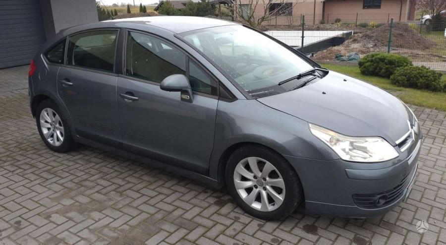 Grey Citroen C4 2007 in Kaunas, with an engine capacity of 1.56 L and mileage of 202 thousand km for 2000 €, photo 4 on AUTOMOTO.COM.LV