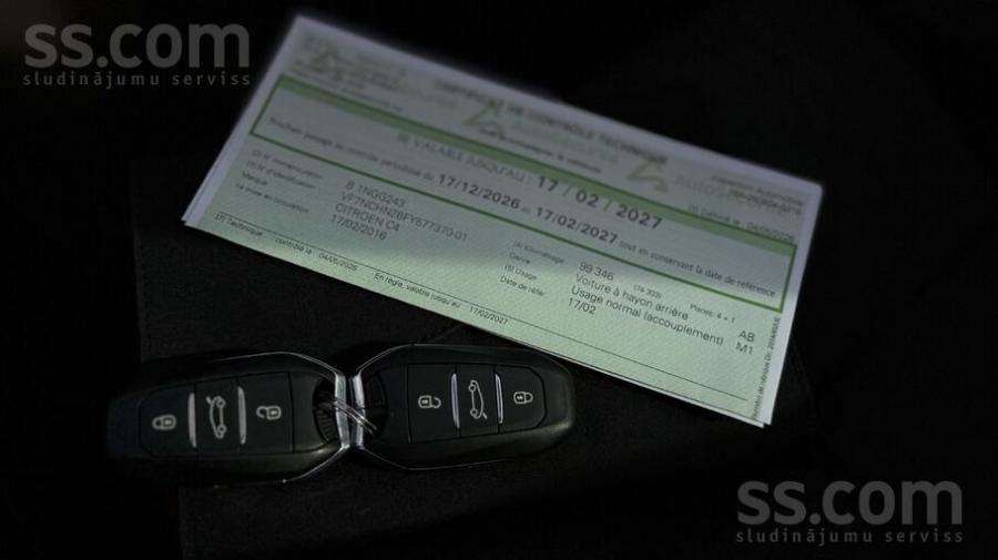 Серый Ситроен С4 2016 в Елгава, объемом двигателя 1.20 л и пробегом 103 тыс. км за 6290 €, фото 14 на AUTOMOTO.COM.LV