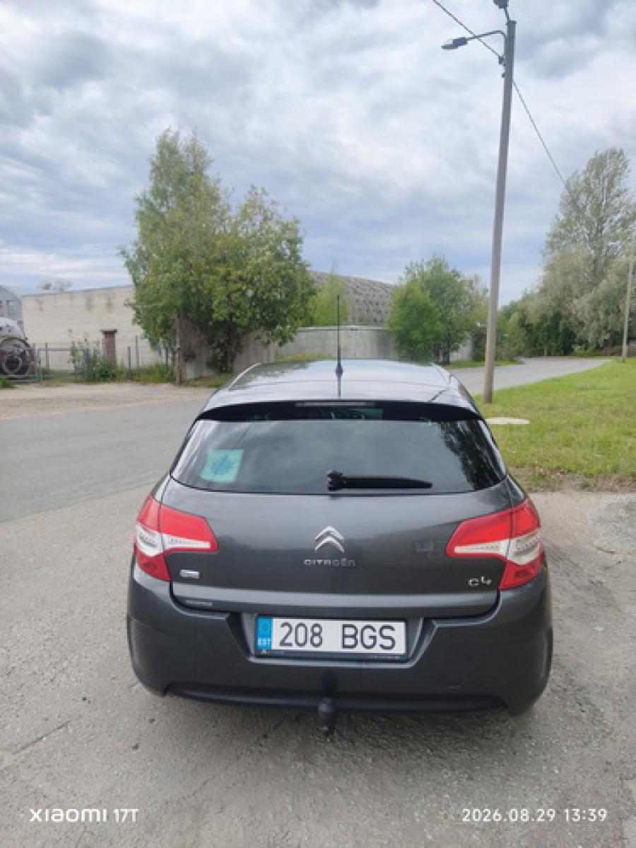 Citroen C4 2012 Paldiski, ar dzinēja tilpumu 1.60 L un nobraukumu 268 tūkst. km par 3699 €, foto 4 vietnē AUTOMOTO.COM.LV