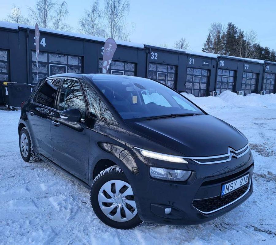 Black Citroen c4-picasso 2013 in Siauliai, with an engine capacity of 1.60 L and mileage of 98 thousand km for 5350 €, photo 12 on AUTOMOTO.COM.LV