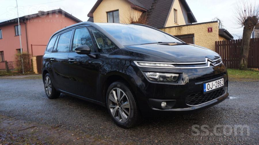 Melns Citroen c4-picasso 2016 Jelgava, ar dzinēja tilpumu 2.00 L un nobraukumu 0 tūkst. km par 8990 €, foto 6 vietnē AUTOMOTO.COM.LV