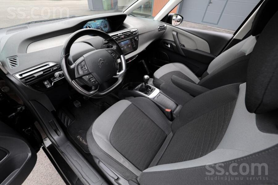 Melns Citroen c4-picasso 2016 Jelgava, ar dzinēja tilpumu 1.60 L un nobraukumu 0 tūkst. km par 7990 €, foto 9 vietnē AUTOMOTO.COM.LV