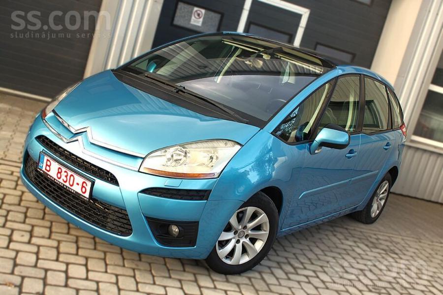 Blue Citroen c4-picasso 2007 in Riga, with an engine capacity of 1.60 L and mileage of 0 thousand km for 1895 €, photo 1 on AUTOMOTO.COM.LV